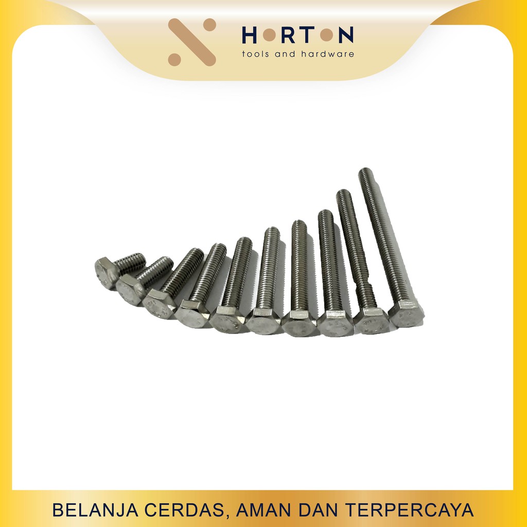 Jual BAUT SS304 M.6 ( BAUT STAINLESS ) PER PCS | Shopee Indonesia