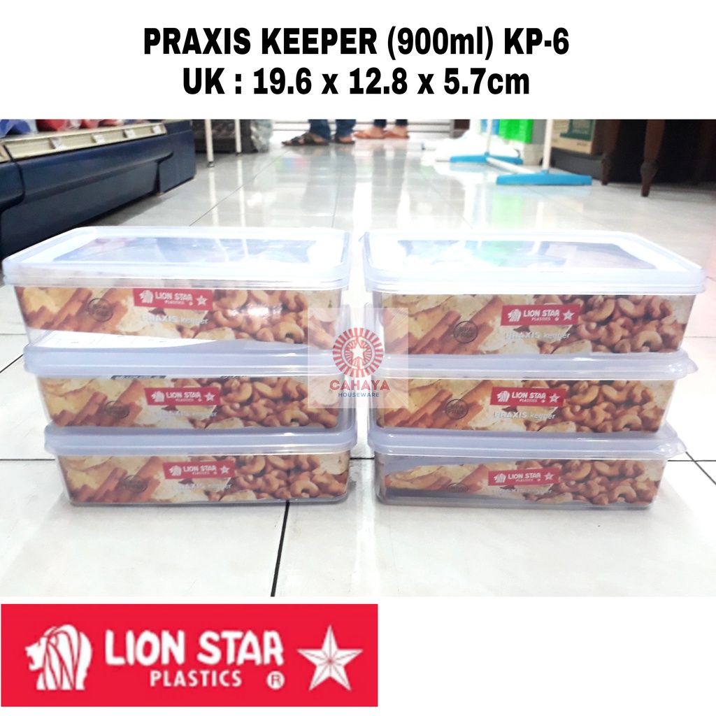 Jual Paket 6PCS Sealware Praxis Keeper KP-6 900ml Tempat Makan Lion Star Penyimpanan Makan ...