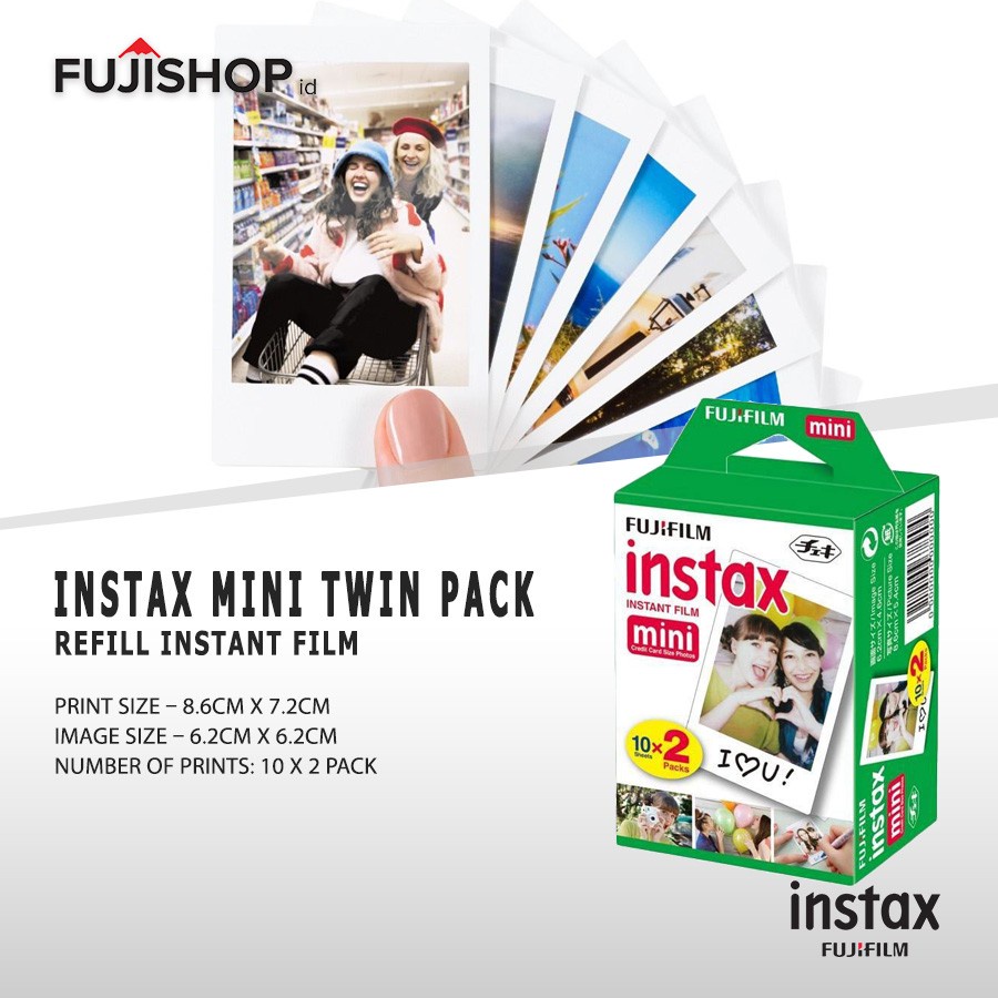 Jual Fujifilm Instax mini Paper 10x2 Twinpack | Shopee Indonesia