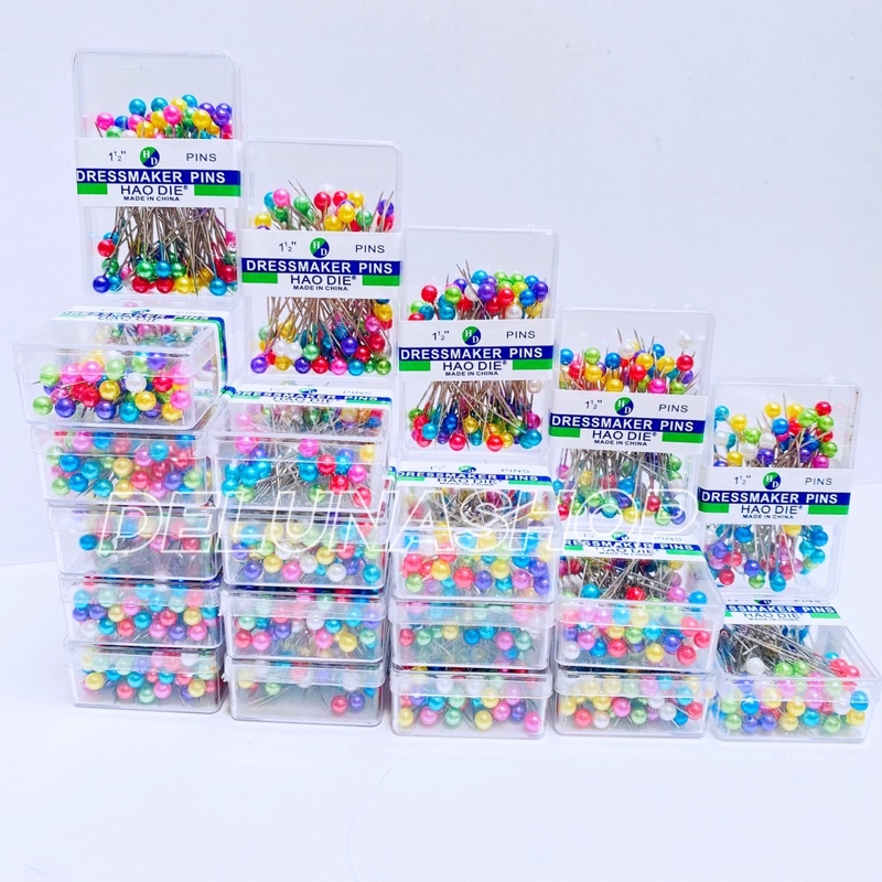 Jual Jarum Pentul isi 100pcs Jarum Pentul dressmaker pins Pentul ...