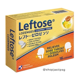 Jual Leftose 30 Tablets Singapore Obat Pereda Batuk Dahak Sakit ...