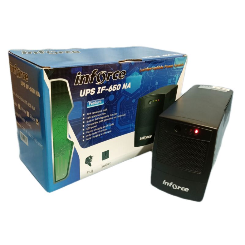 Jual Ups Inforce 650Va 390W + AVR ( Stabilizer ) | Shopee Indonesia