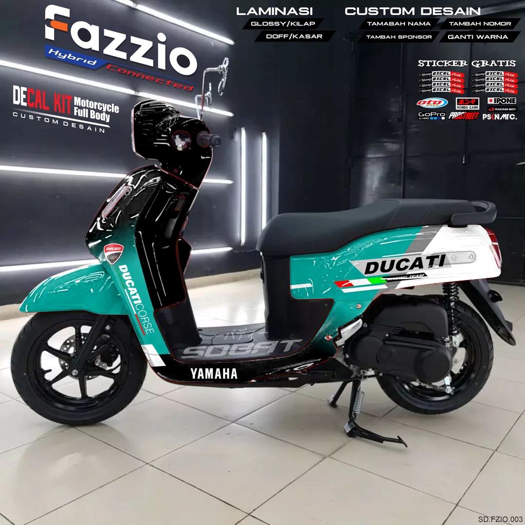 Jual Decal FAZZIO 2022 - Dekal Stiker Striping Fullbody Fullblock List ...
