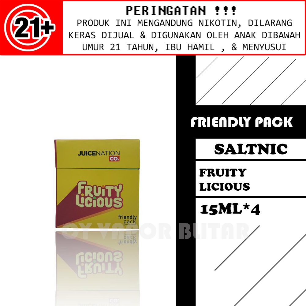 Jual FRUITYLICIOUS FRIENDLY PACK 4x15ML | Shopee Indonesia