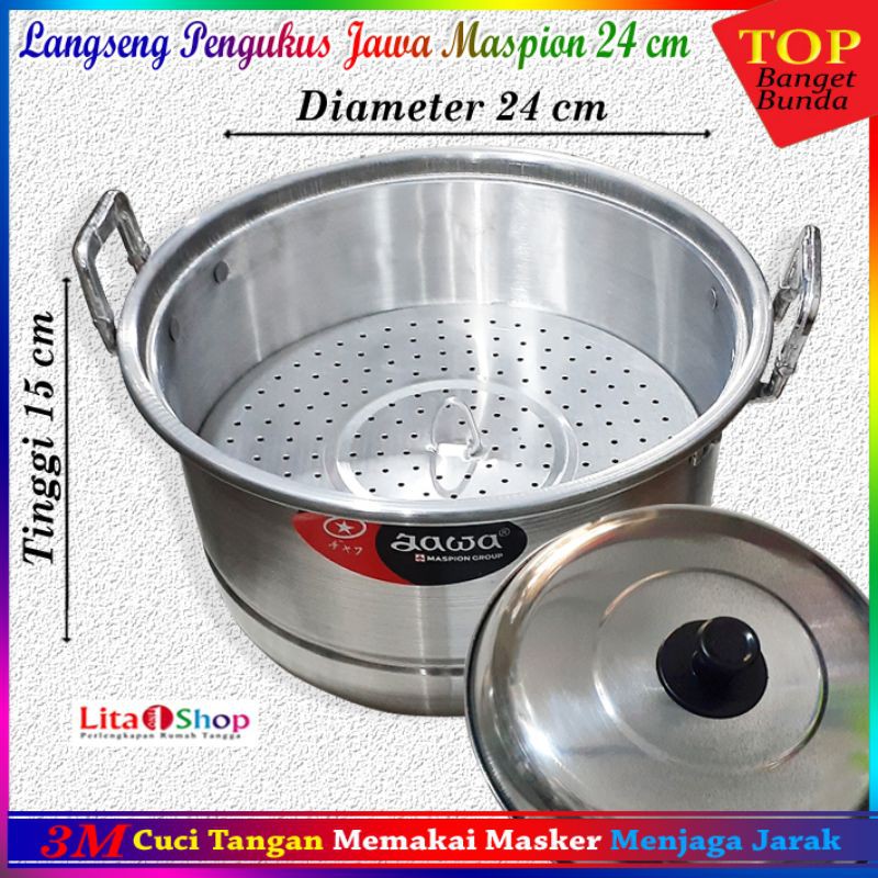 Jual Panci Langseng Kukus / Dandang Pengukus / Steamer 22 cm Eagle Jawa ...