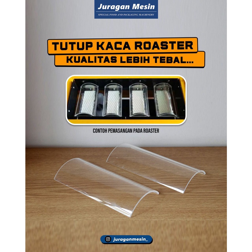 Jual Kaca Roaster Tebal Kaca Pemanggang Sosis Kaca Panggangan Roaster ...
