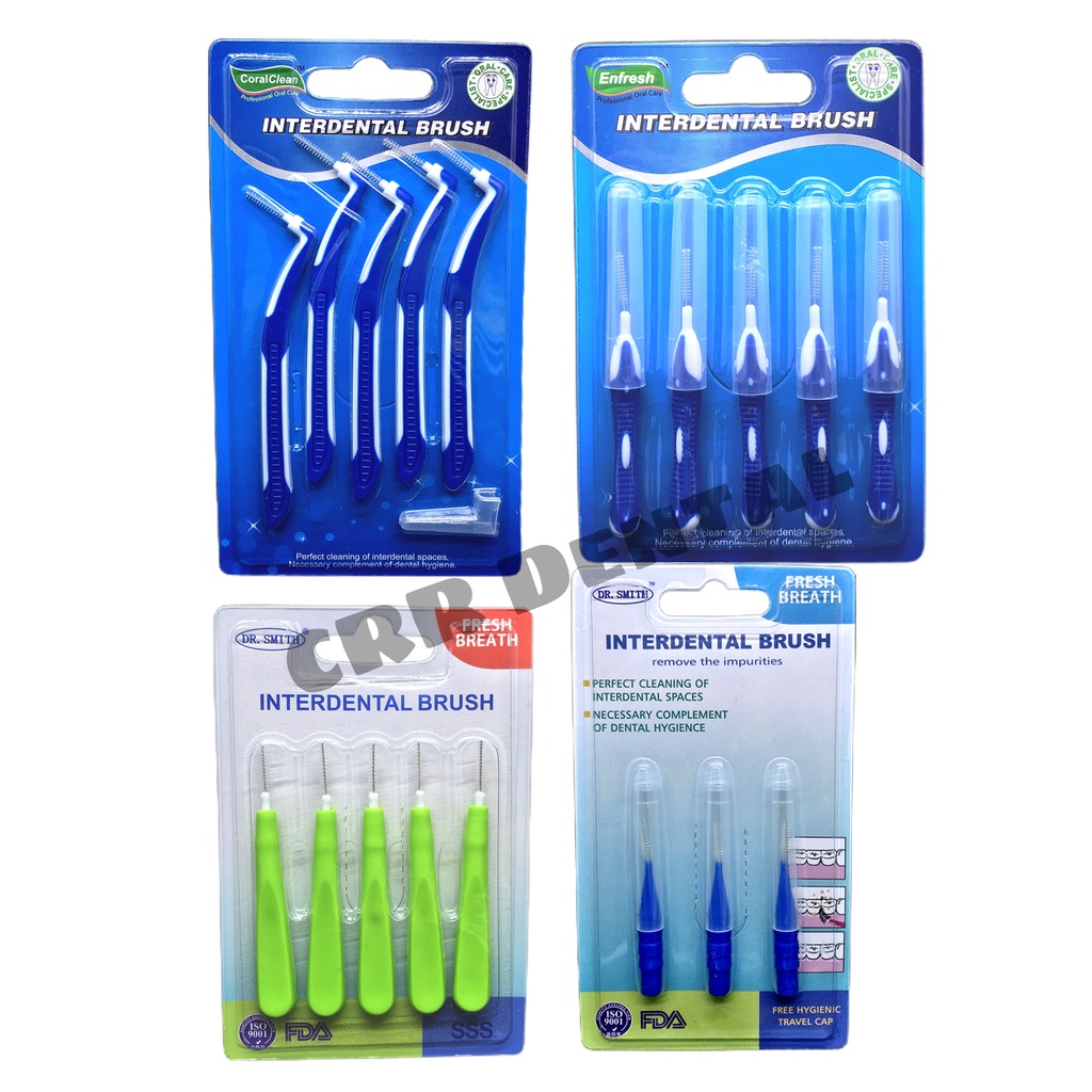 Jual SIKAT GIGI ORTHO BEHEL INTERDENTAL BRUSH LURUS / BENGKOK ISI 5 ...