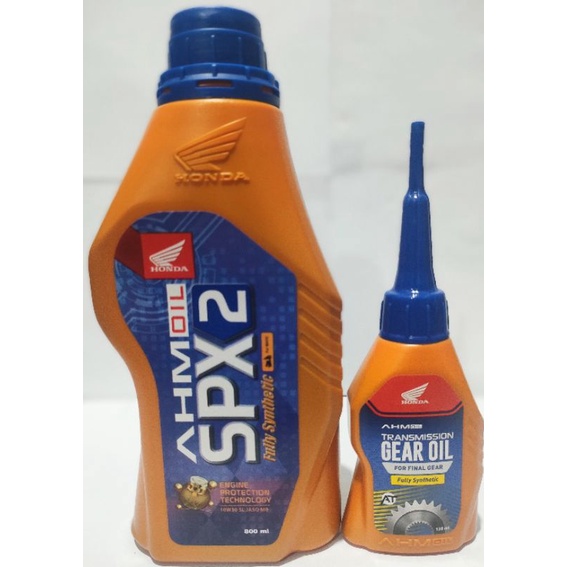 Jual New produk!! paket oli asli honda spx 2 SAE 10-30 0.8lt+oli gear ...