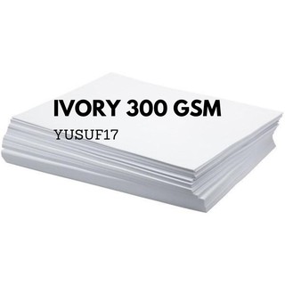 Jual KERTAS IVORY 300 GSM, UKURAN PLANO 65 X 100 CM, HARGA GROSIR ...