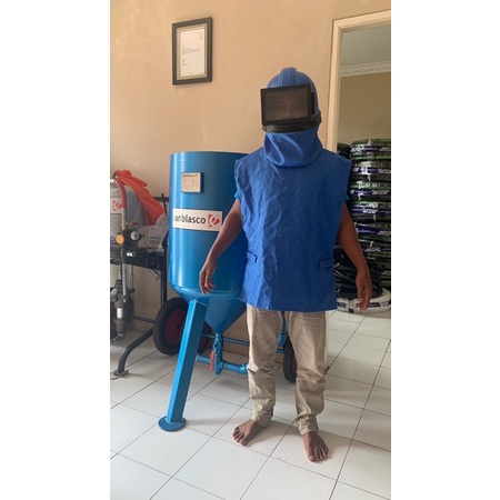 Jual helm sandblasting helmet blasting blast helmet safety helm ...