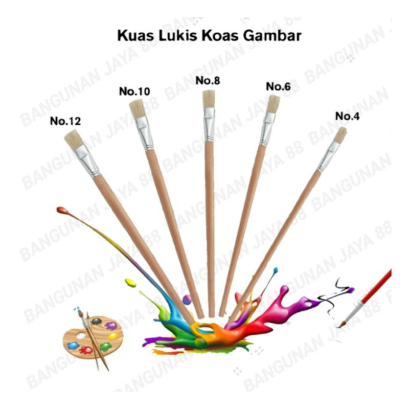 Jual KUAS LUKIS CAT BULU PUTIH PILIH VARIAN UKURAN NO 4 SAMPAI 12 ... Jual KUAS LUKIS CAT BULU PUTIH PILIH VARIAN UKURAN NO 4 SAMPAI 12 ...