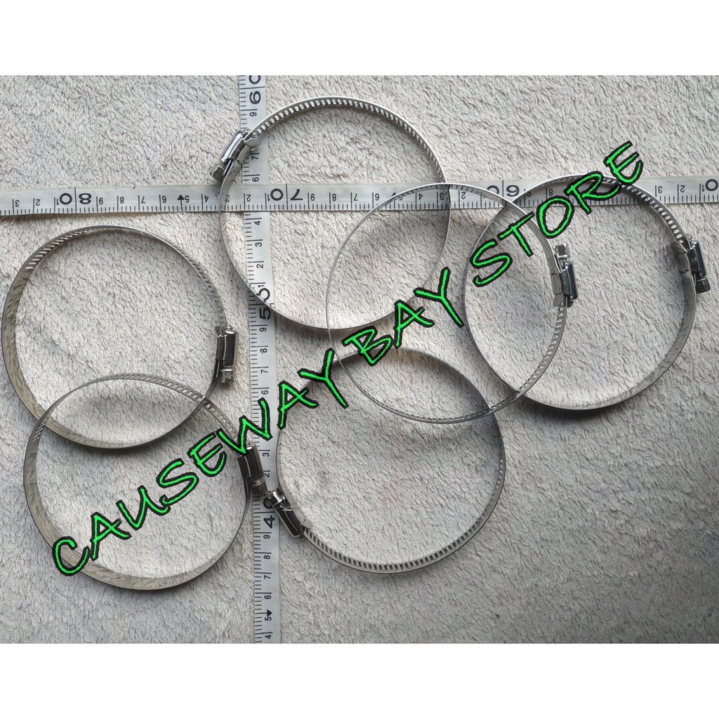 Jual KLEM SELANG/PIPA 4 INCH STAINLESS | Shopee Indonesia