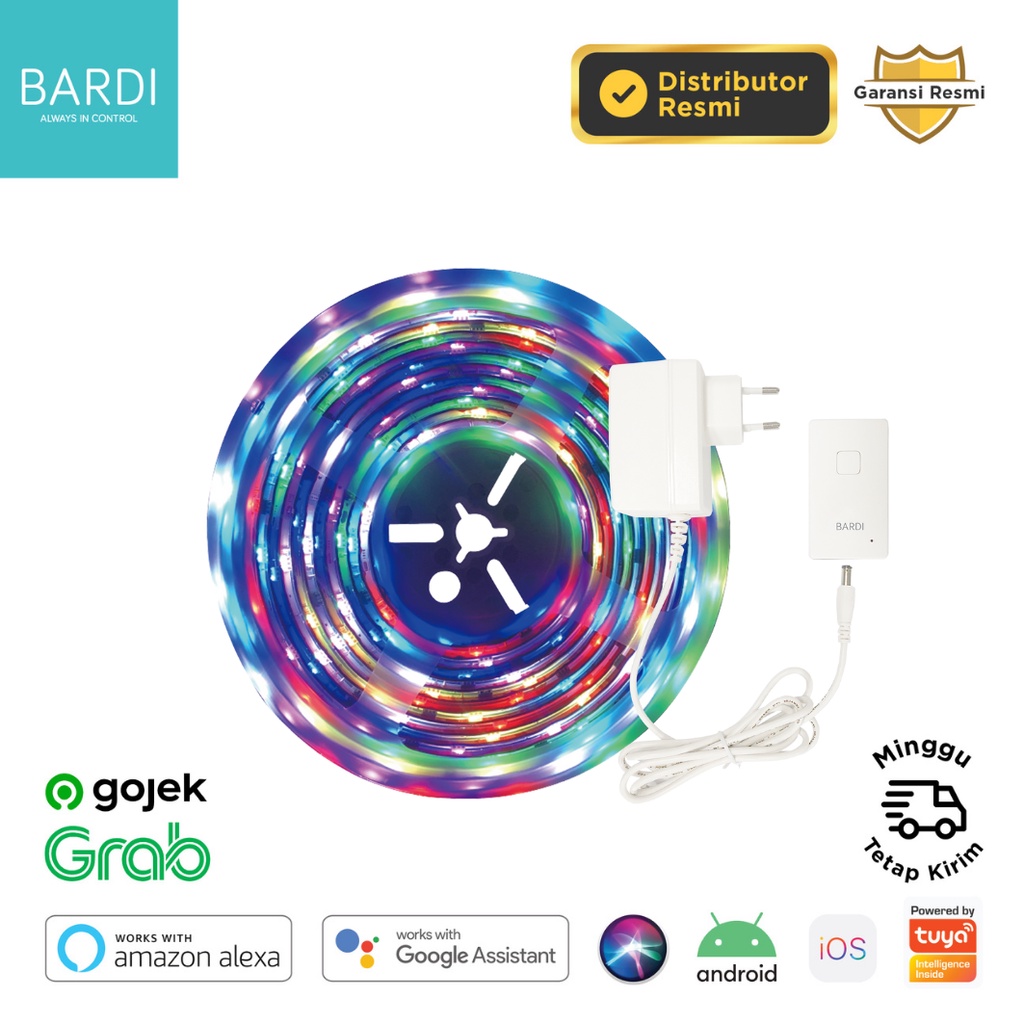 Jual BARDI LED Flowing Strip 5M with Adaptor | Shopee Indonesia