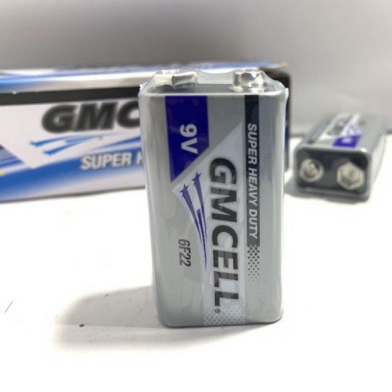 Jual Baterai Segi Kotak 9V 9 Volt Baterai Arduino GM CELL 1604E 6F22 ...