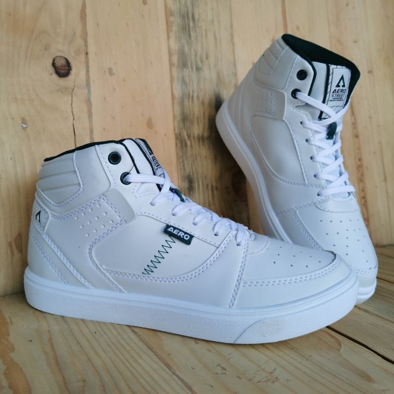 Jual AEROSTREET HOOPS HIGH FULL WHITE Indonesia|Shopee Indonesia