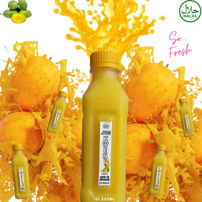Jual JUS MANGGA KWENI - JUS MANGGA KWINI - 245ML - BOTOL 250ML | Shopee ...