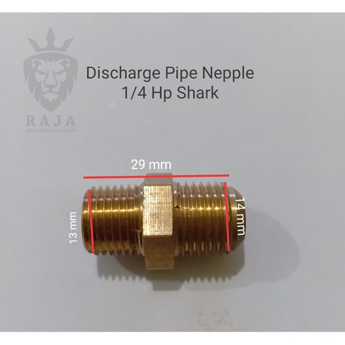 Jual Discharge pipe nepple 1per4 hp shark | Shopee Indonesia