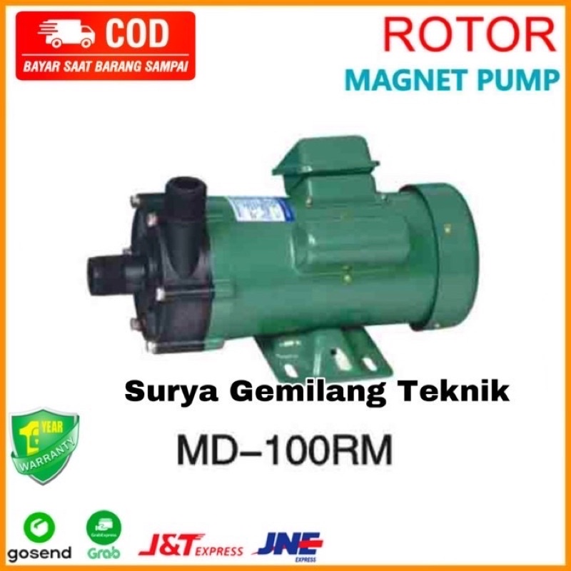 Jual Pompa Kimia Chemical ROTOR MD100RM Magnetic Pump Drive MD 100RM ...