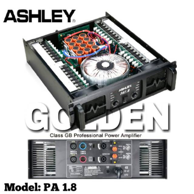 Jual Power ASHLEY PA 1.8 Professional ORIGINAL Amplifier | Shopee Indonesia