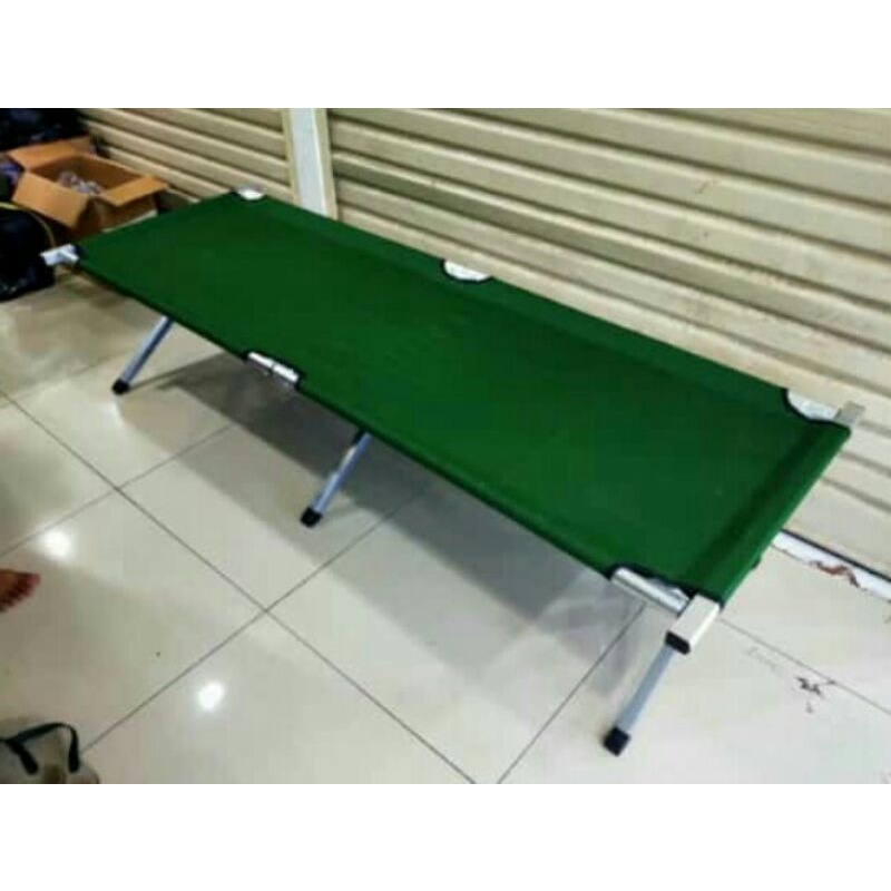Jual Velbed Aluminium Atau Tempat Tidur Lipat TNI BRIMOR Lapangan Hitam