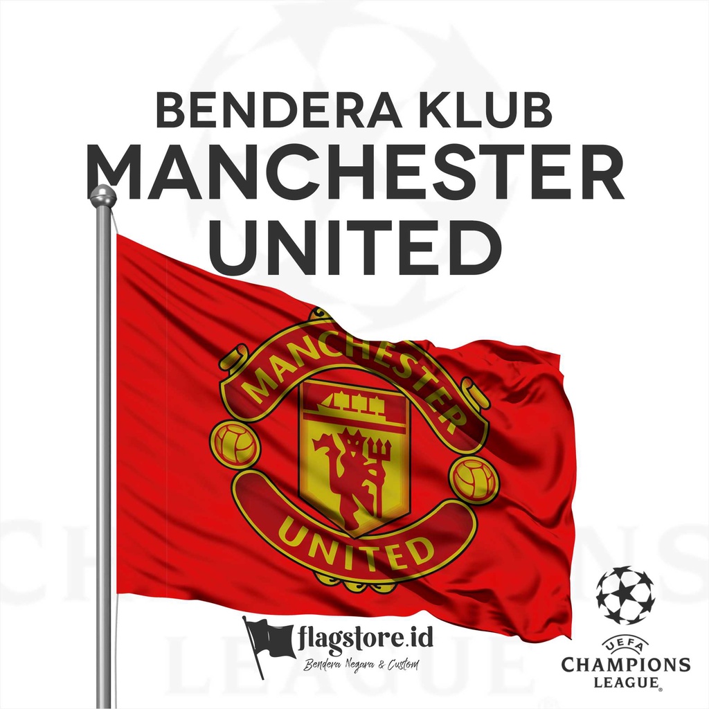 Jual Flagstore.id - BENDERA KLUB MANCHESTER UNITED | THE RED DEVILS ...