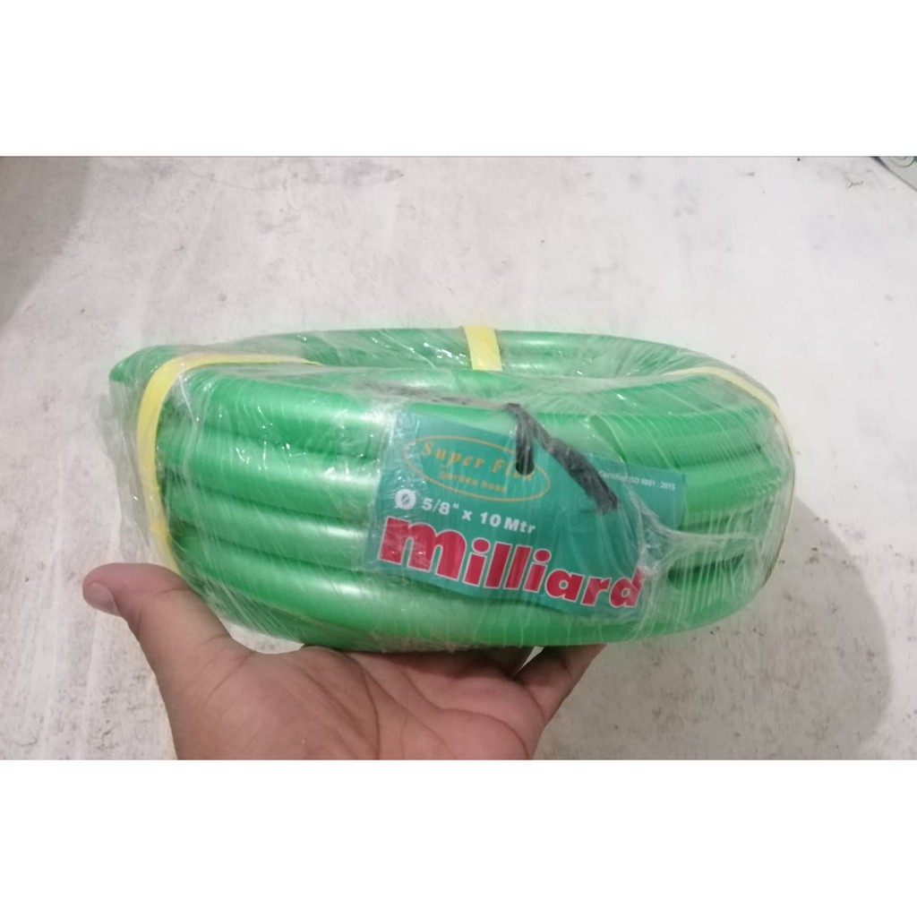 Jual Selang super flex 5/8 milliard 10 m 20 m 50 m utk pipa dan kran ukuran 1/2 kemasan asli ...