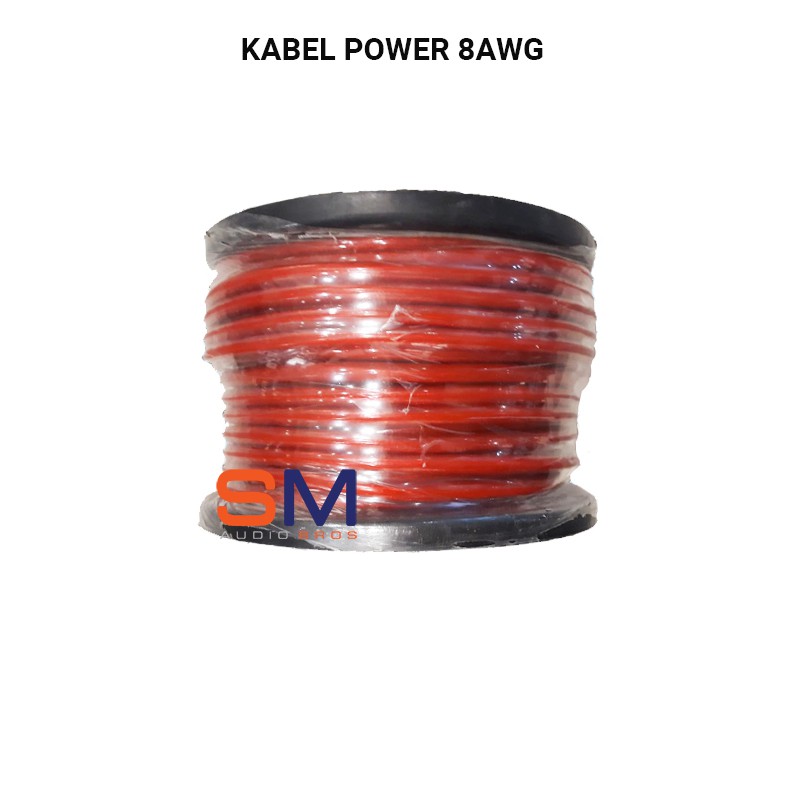 Jual Kabel Power / Kabel Ground / Kabel Setrum 8 Awg - Merah | Shopee ...