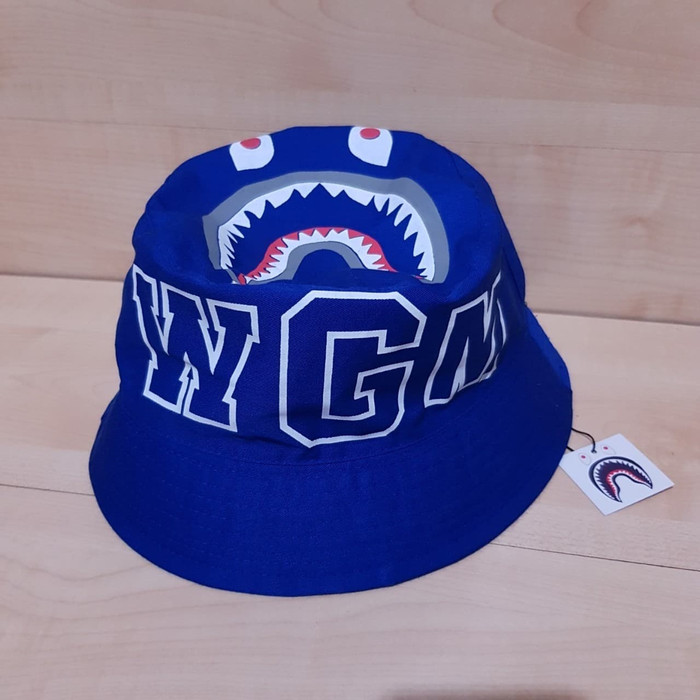Jual TOPI BUCKET HAT A BATHING APE BAPE SHARK WGM BLUE | Shopee Indonesia