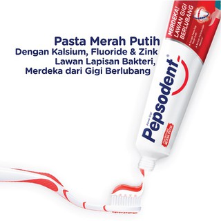 Jual Pepsodent Pencegah Gigi Berlubang Pasta Gigi Edisi Spesial Merah ...