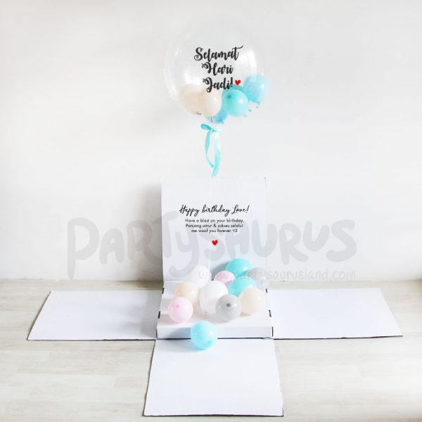 Jual Bubble Gumball Blooming Floatbox Surprise Balon Box | Shopee Indonesia