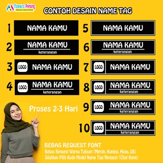 Jual Name Tag Bad Nama Custom Magnet - Peniti | Shopee Indonesia