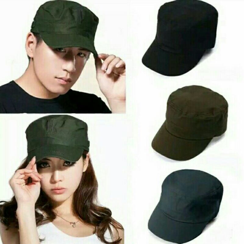 Jual Topi Komando Tactical Army Militer Polos Rimba Gunung Outdoor UL ...