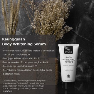 Jual DSavior Whitening Body Serum [FREE GIFT] Paket Lengkap Original ...