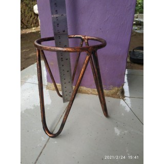 Jual 15X10 CM /Dudukan Pot Standing Minimalis / Tatakan Pot Besi ...