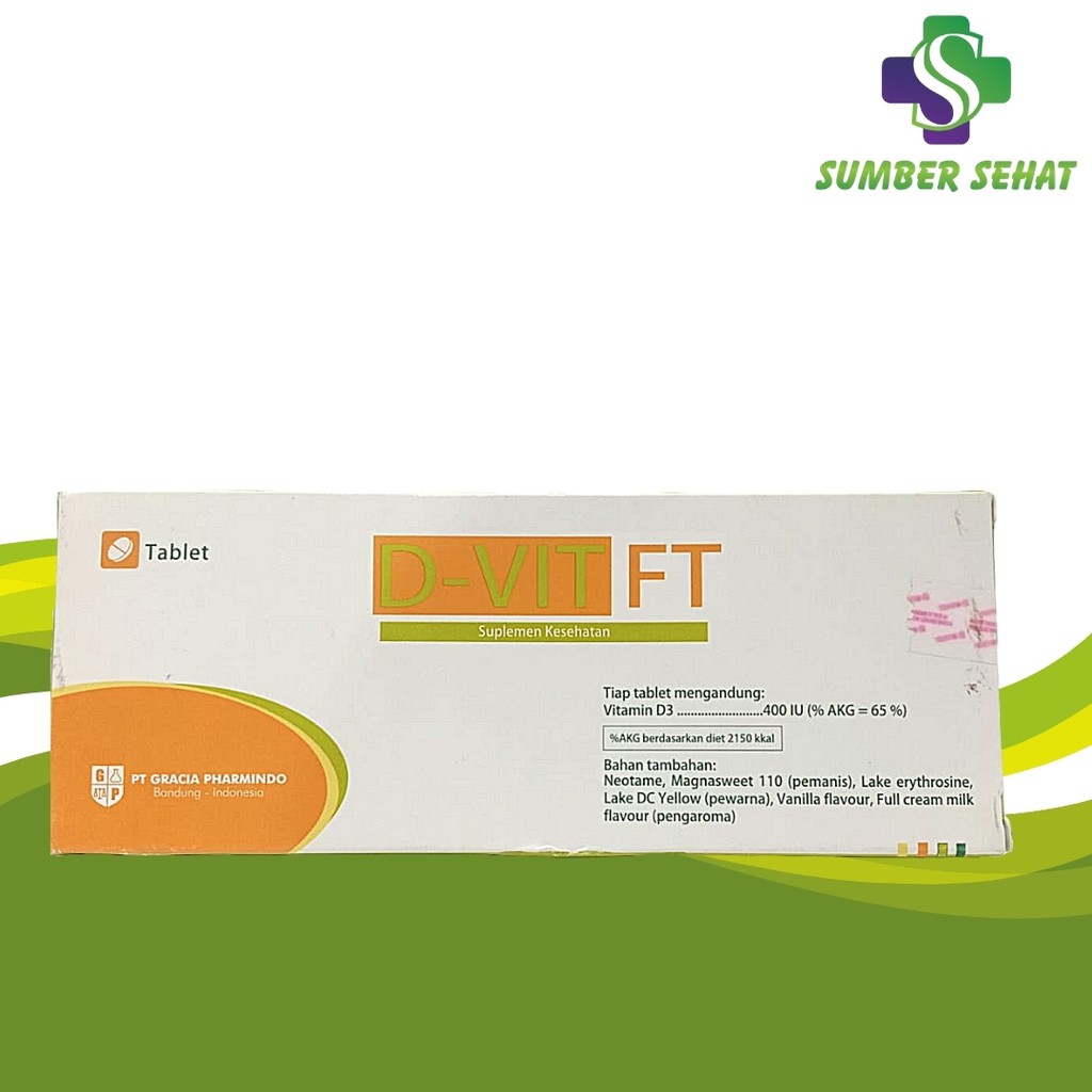 Jual D VIT FT 400 IU BOX 10 TABLET | Shopee Indonesia