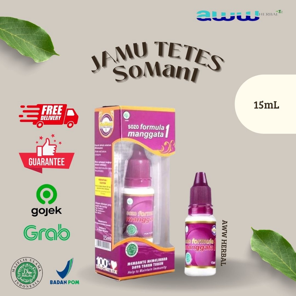 Jual Sozo Formula Manggata - Jamu Tetes Herbal Soman 1 (15 ml) | Shopee ...