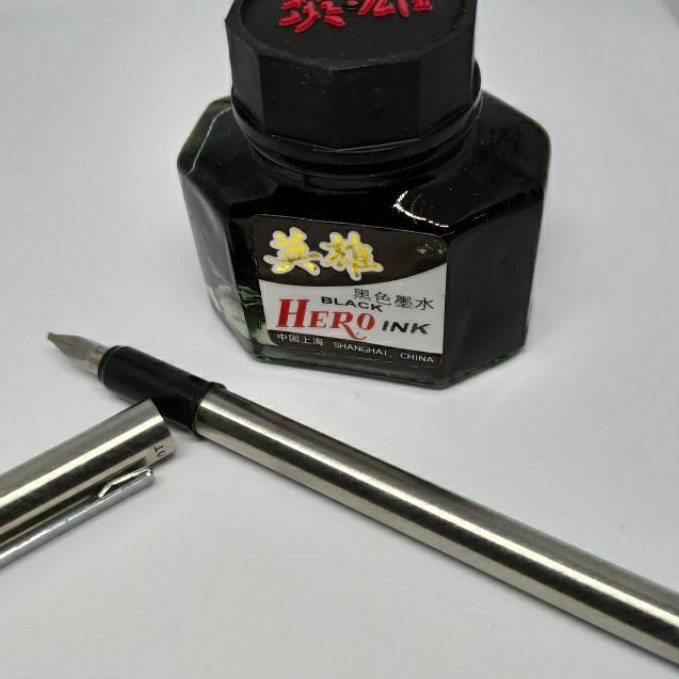 Jual Fountain pen japan Nib 1mm pulpen ijazah tinta isi Indonesia ...