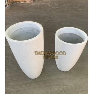 Jual POT BUNGA JUMBO TINGGI 60 CM MODEL TERASO SEMEN TERAZZO MINIMALIS ...