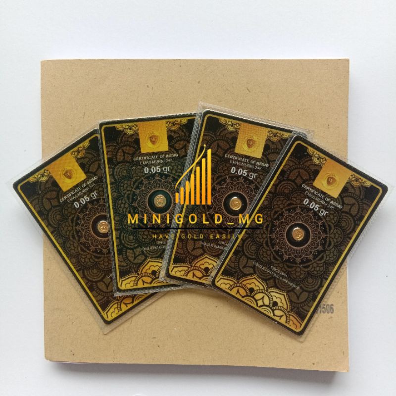 Jual EMAS Minigold Black Series ukuran 0,05 gr Minigold koin emas murni ...