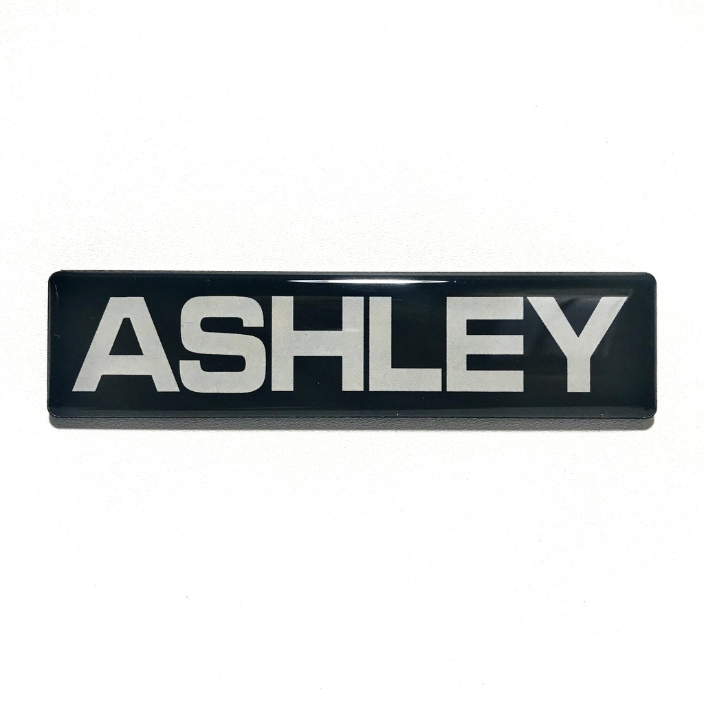 Jual Logo ASHLEY Model Panjang Untuk depan grill box speaker | Shopee ...