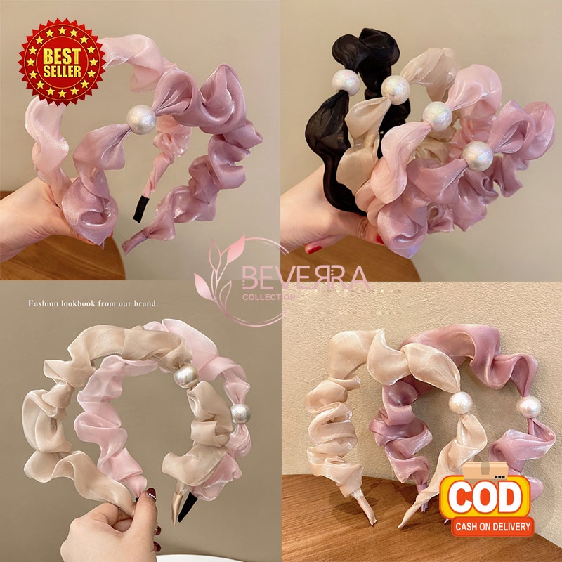 Jual BANDO KOREA SCRUNCHIE KERUT DEWASA ANAK PEREMPUAN / BANDANA ...