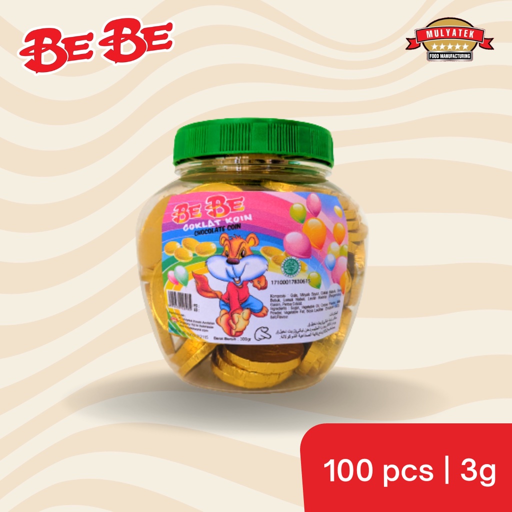 Jual BeBe Chocolate Coin Snack Coklat Koin Gurih 100 pcs | Shopee Indonesia