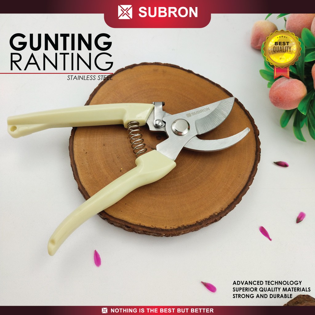 Jual SUBRON Gunting Dahan Taman Stainless Perkakas Kebun Memotong Kayu ...