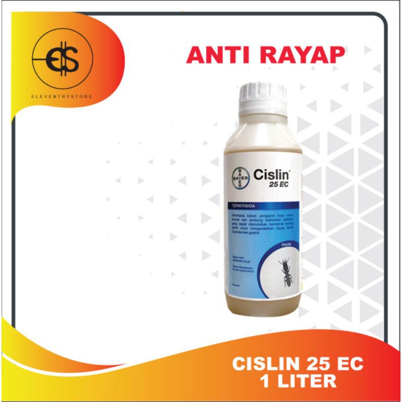 Jual Cislin 25 EC 1 Liter Anti Rayap Bangunan Rumah dan Kayu | Shopee ...
