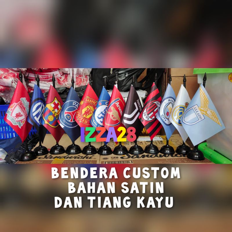 Jual bendera club bola atau bendera custom Indonesia|Shopee Indonesia