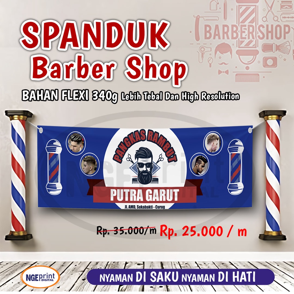 Jual spanduk pangkas rambut keren Harga Terbaik & Termurah September ...