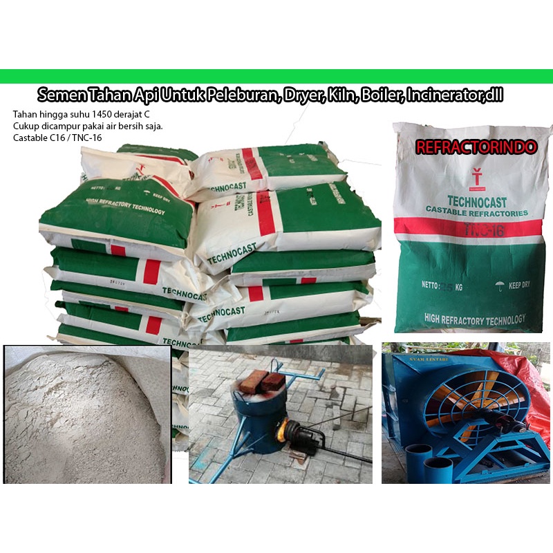 Jual Semen Castable Cor Tahan Api C16 / TNC16 (Kiloan) | Shopee Indonesia