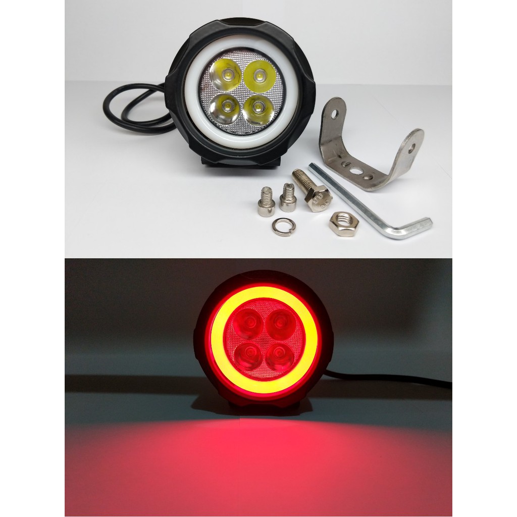 Jual lampu tembak led cree 4 mata 40 watt ring merah | Shopee Indonesia