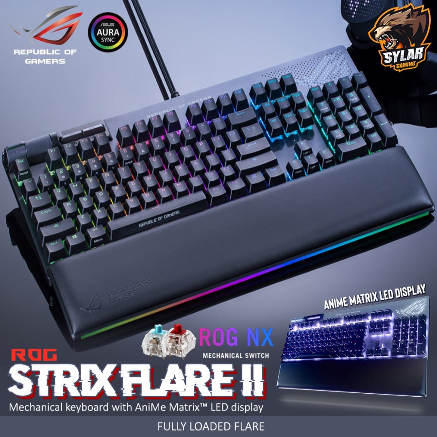 Jual Asus ROG Strix Flare II Animate Led Display Mechanical Gaming ...