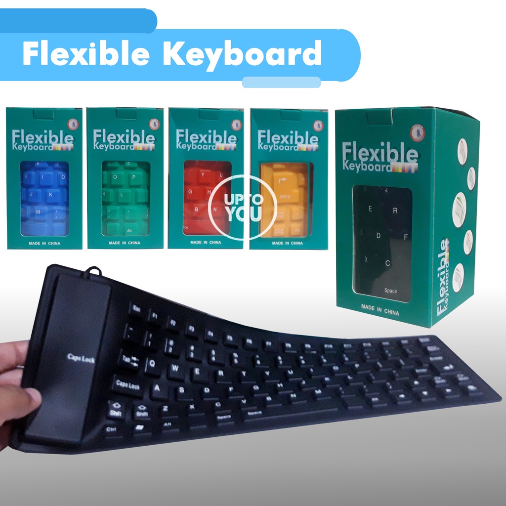 Jual Keyboard Fleksibel USB - Flexible Keyboard USB | Shopee Indonesia
